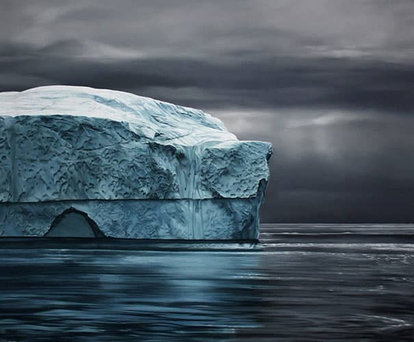 Melting Glaciers Drawing