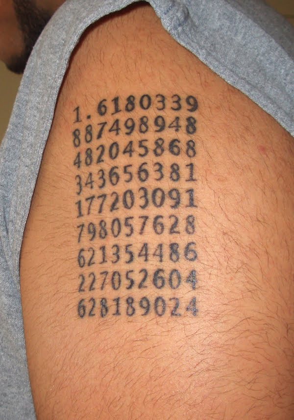 55 Amazing Math Tattoos and Science Tattoos, Maths Tats - DesignBump